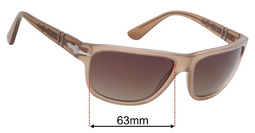 Persol 3342-S 63mm Replacement Lenses by Sunglass Fix™